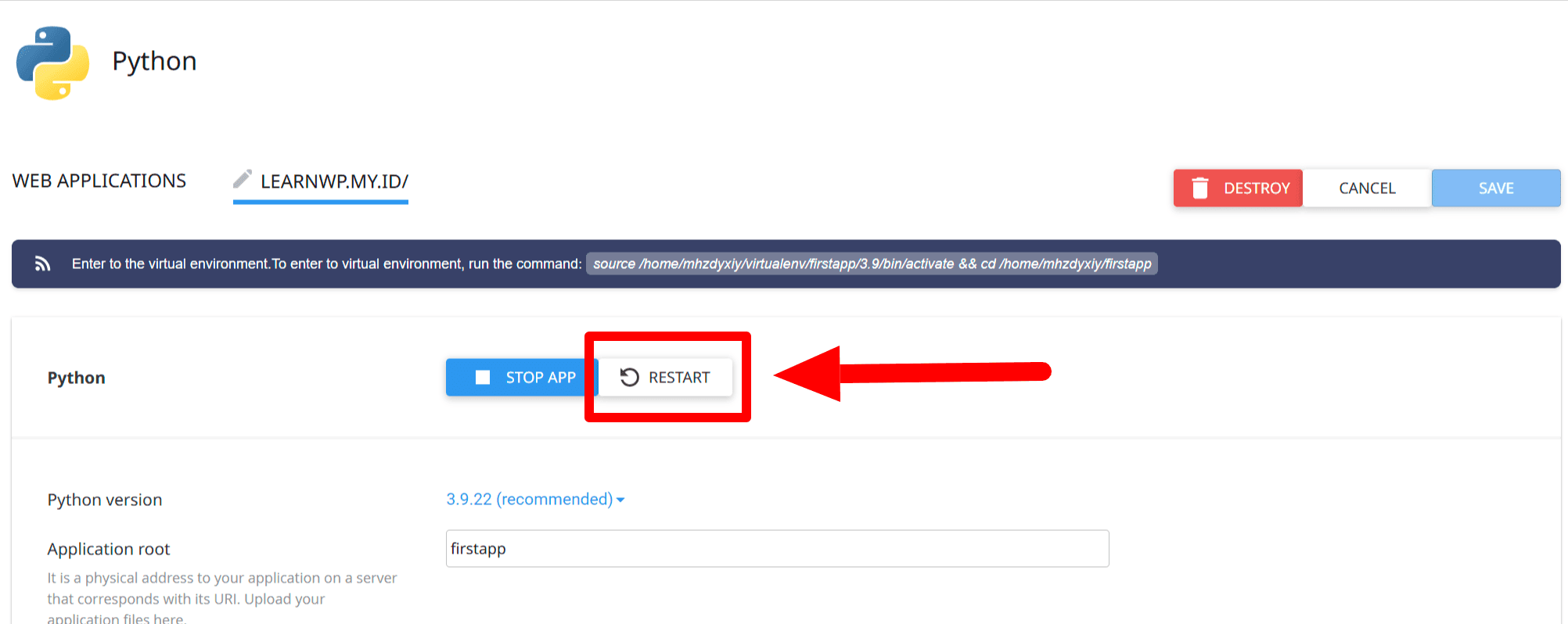 Cara Hosting Flask Python di cPanel - AnymHost